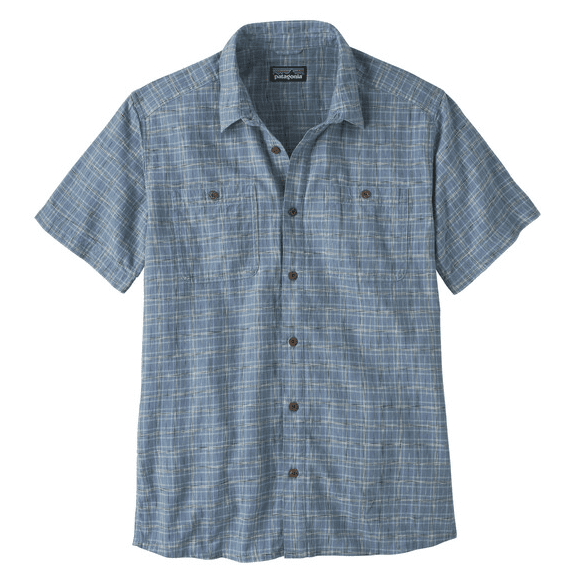 Patagonia Mens Back Step Shirt Renewal Light Plume Grey