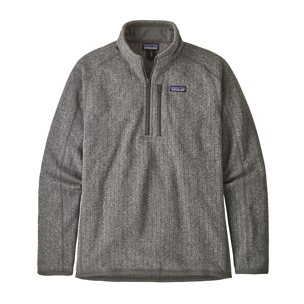 Patagonia Mens Better Sweater Rib Knit 1/4 Zip Stonewash Rib Knit