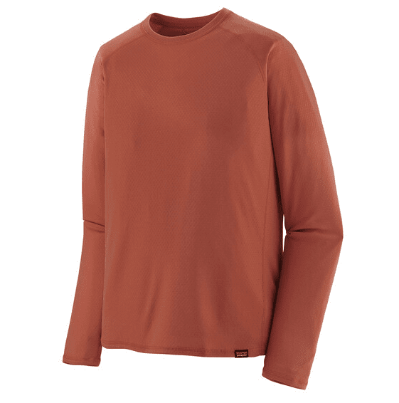 Patagonia Mens Capilene Midweight Crew Burnished Red