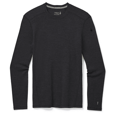 Smartwool Mens Classic Thermal Merino Base Layer Crew Charcoal Heather