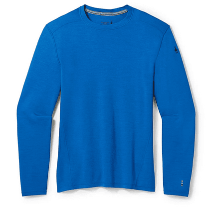 Smartwool Mens Classic Thermal Merino Base Layer Crew Laguna Blue Heather