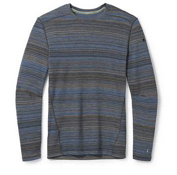 Smartwool Mens Classic Thermal Merino Base Layer Pattern Crew Laguna ...