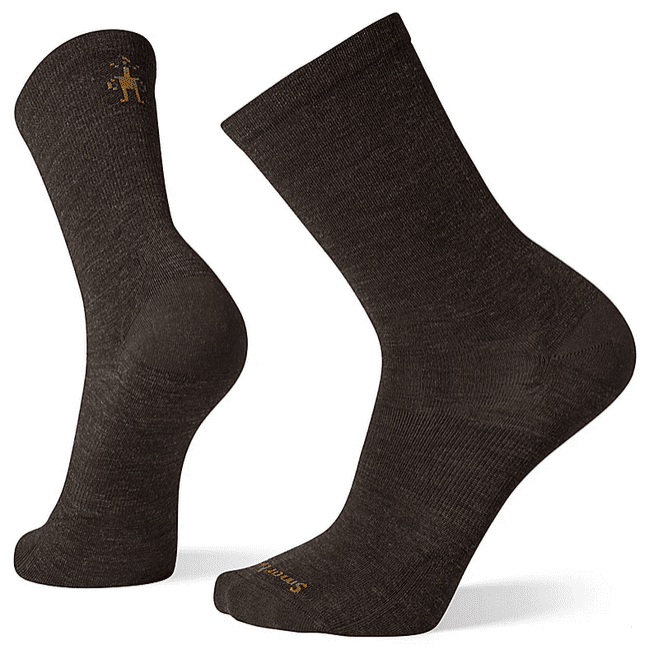 Smartwool Mens Everyday Anchor Line Zero Cushion Crew Socks Chestnut