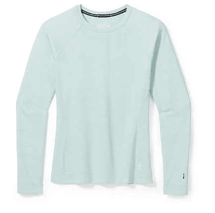 Smartwool Womens Classic Thermal Merino Base Layer Crew Bleached Aqua ...