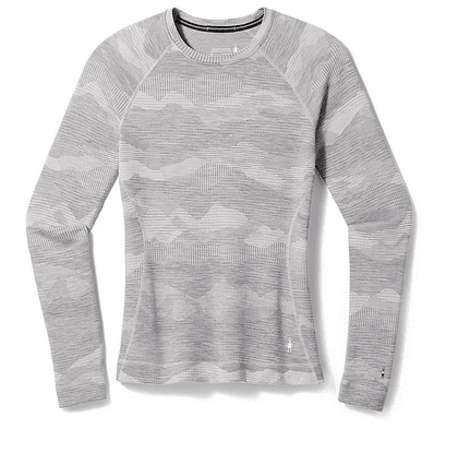 Smartwool Womens Classic Thermal Merino Base Layer Crew Light Grey ...