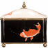 CHINESE PORCELAIN AND BRONZE ORMOLU KOI FISH BOX