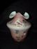 SIGNED DAN FENTON ART GLASS VASE DUSTY ROSE FLORAL