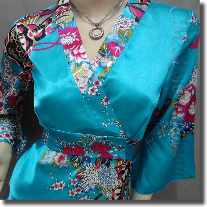 Japan Kimono Style Top Blue