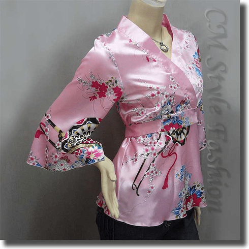 Japan Kimono Style Top Pink