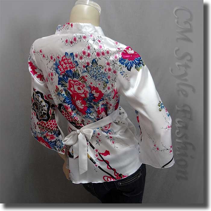 Japan Kimono Style Top White