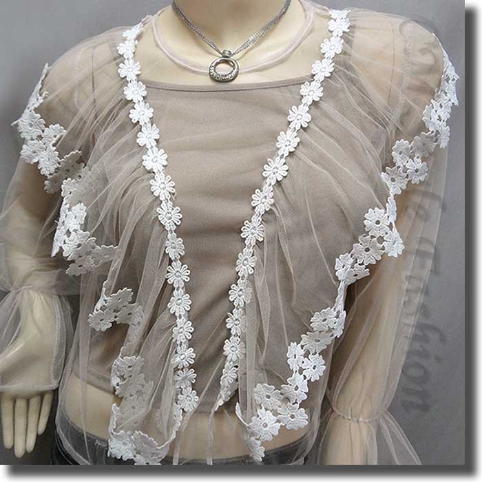 Mesh Ruffle Overlay Top Crop Cami Top 2-Piece Set