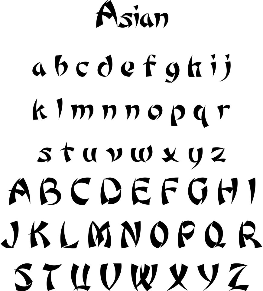 Asian Font