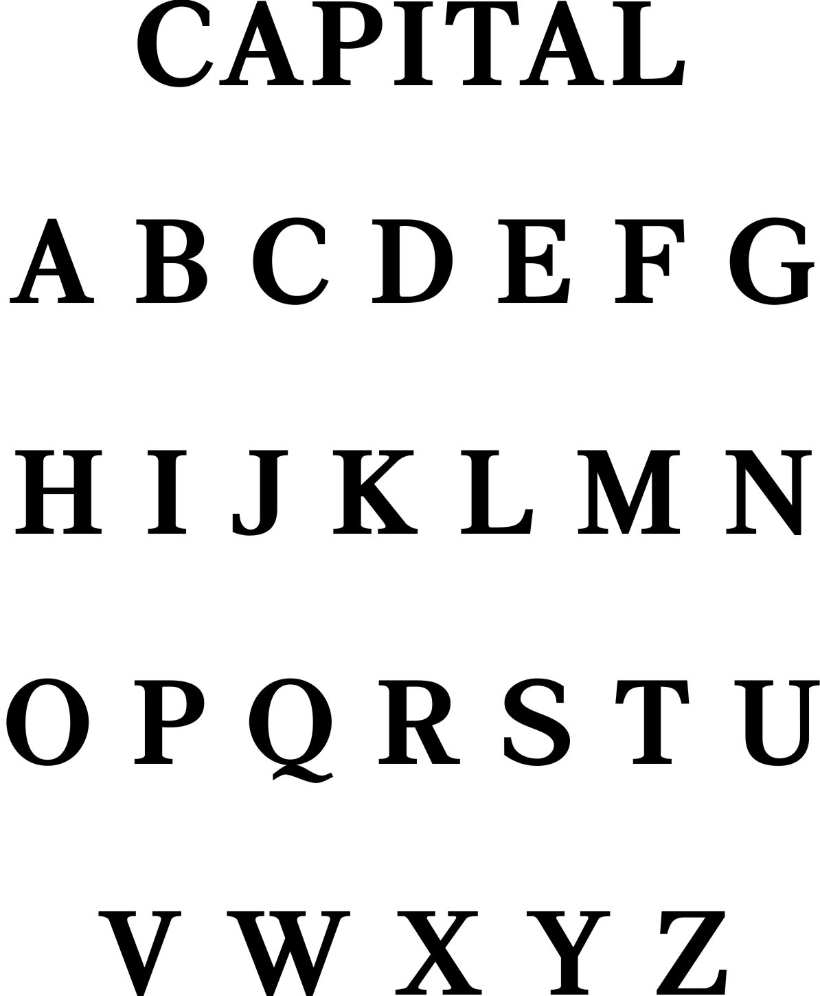 Capital Font