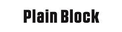 Plain Block Font