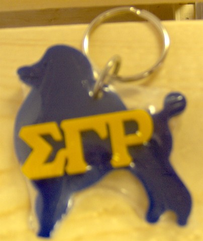 SGRho Large Poodle Keychain