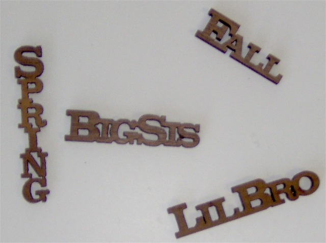 Small Wooden Words