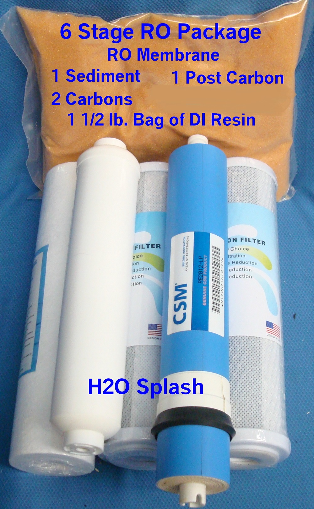 6 Stage Filter Replace-RO+DI Resin
