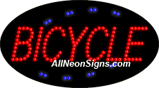 Animated Bicycle LED Sign