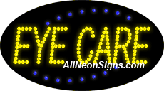 Animated Eye Care LED Sign