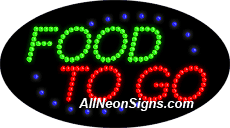 Animated Food To Go LED Sign