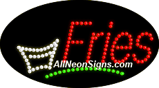 Animated Fries LED Sign
