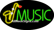 Animated Music LED Sign