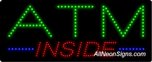 ATM Inside LED Sign