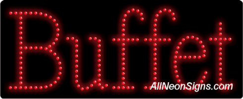 Buffet LED Sign