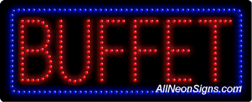 Buffet LED Sign