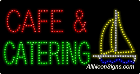 Café & Catering LED Sign
