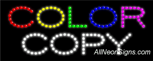 Color Copy LED Sign
