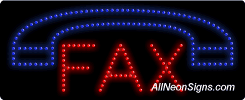 Fax LED Sign