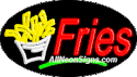 Fries, Logo Neon Sign