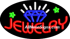 Jewelry Flashing Neon Sign