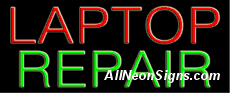 Laptop Repair Neon Sign
