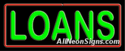 Loans Flashing Neon Sign