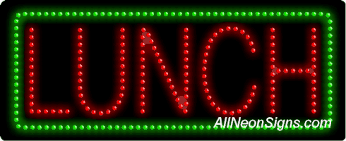 Lunch LED Sign