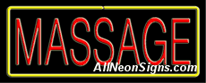 Neon Sign - MASSAGE