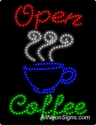 Coffee, Logo LED Sign
