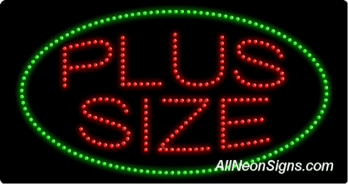 Plus Size LED Sign
