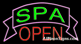 Spa Open Neon Sign