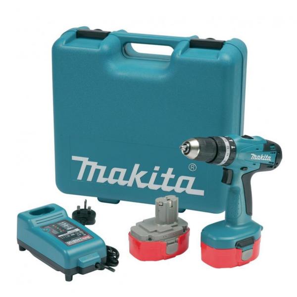 MAKITA 8391DWPE TK 18V Combi Drill With 2x 1.3Ah Ni Cad Batteries 101 Pieces Set 220 volts 50 Hz NOT FOR USA