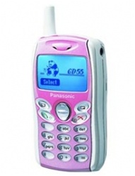Panasonic gd55 ultra tiny mini unlocked tri-band cell phone - pink