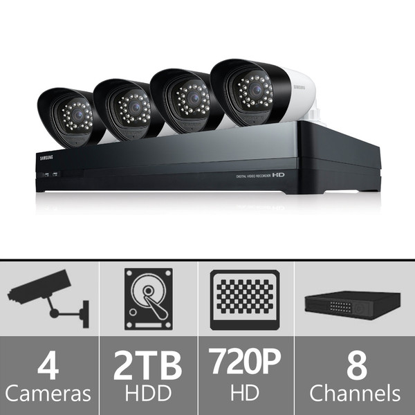 Samsung sdhp4040n 8ch hybrid security camera system 110 - 240 volts