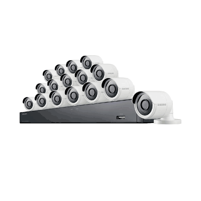SAMSUNG WISENET SDH-C85100-16 - 16 CHANNEL 4 MP SECURITY SYSTEM WITH ...