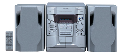 Sharp cd-e200w/bk 133 3-cd mini stereo system