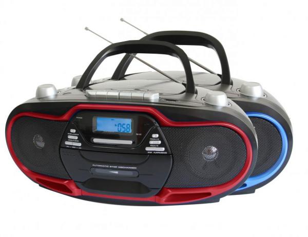 SUPER SONIC SC-745 PORTABLE MP3/CD PLAYER WITH USB/AUX INPUTS, CASSETTE ...