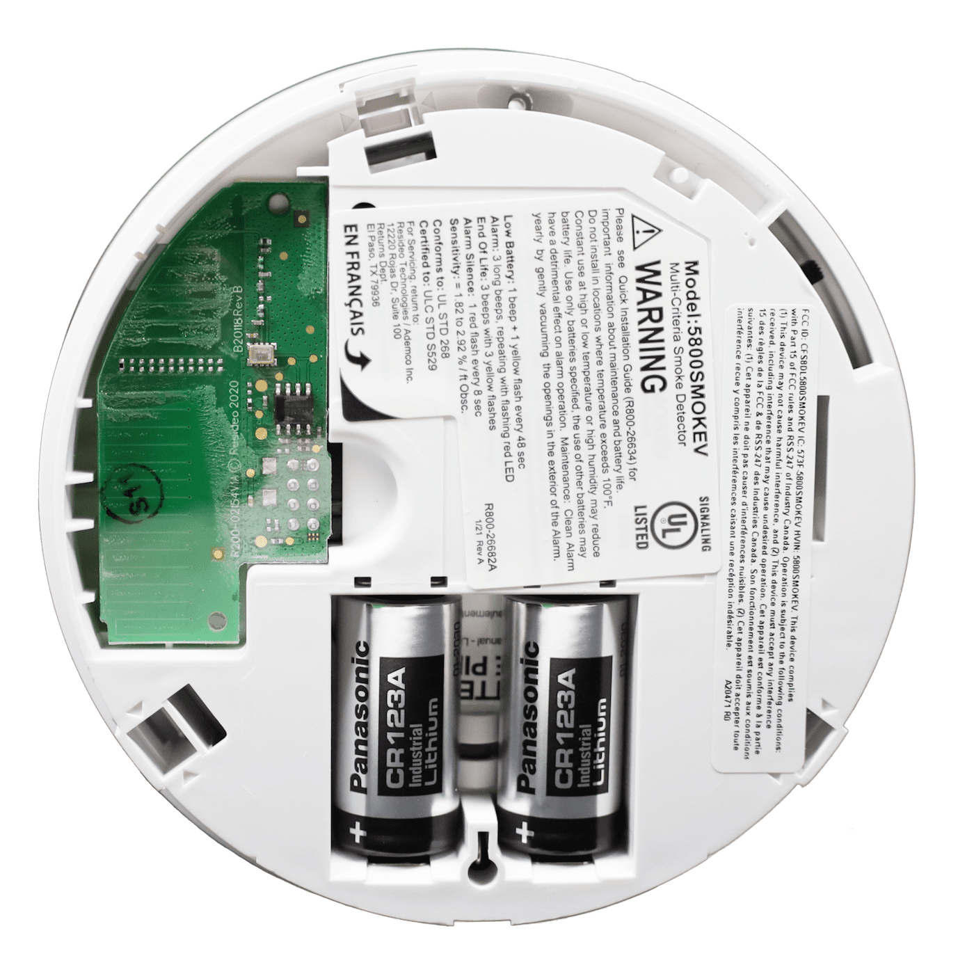 5800SMOKEV - Resideo Honeywell Home Wireless Smoke/Heat Detector (for ...
