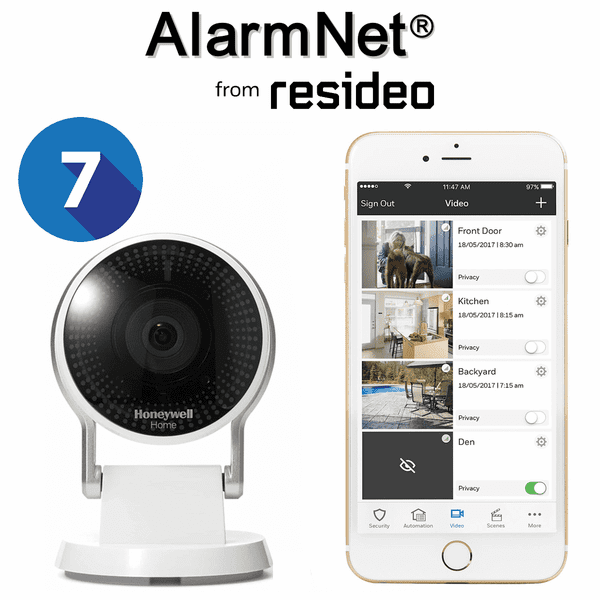 AlarmNet Residential Home Video Surveillance Services with 7-Days ...