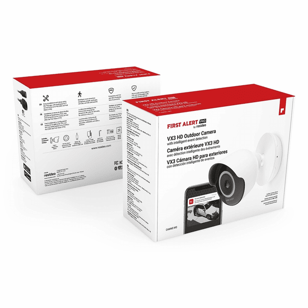 CAMWE-WO - First Alert VX3 2MP Outdoor Wi-Fi Security Camera